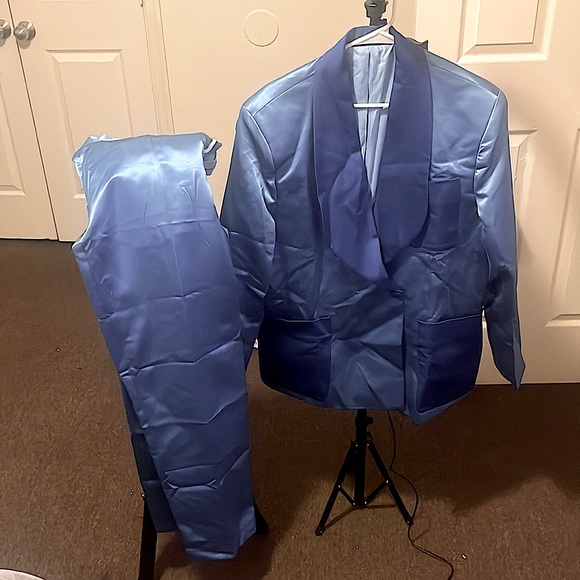 custome made | Suits & Blazers | Sky Blueroyal Blue Prom Suite | Poshmark